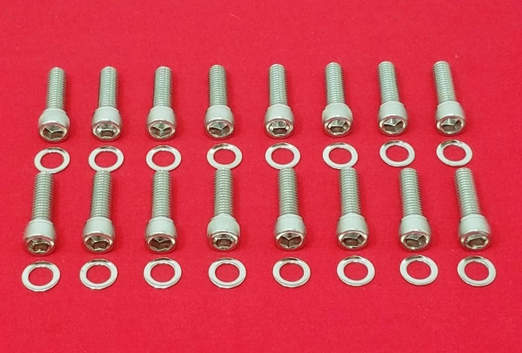 BIG BLOCK CHEVY 348 396 402 409 427 454 INTAKE STAINLESS ALLEN BOLT KIT ...