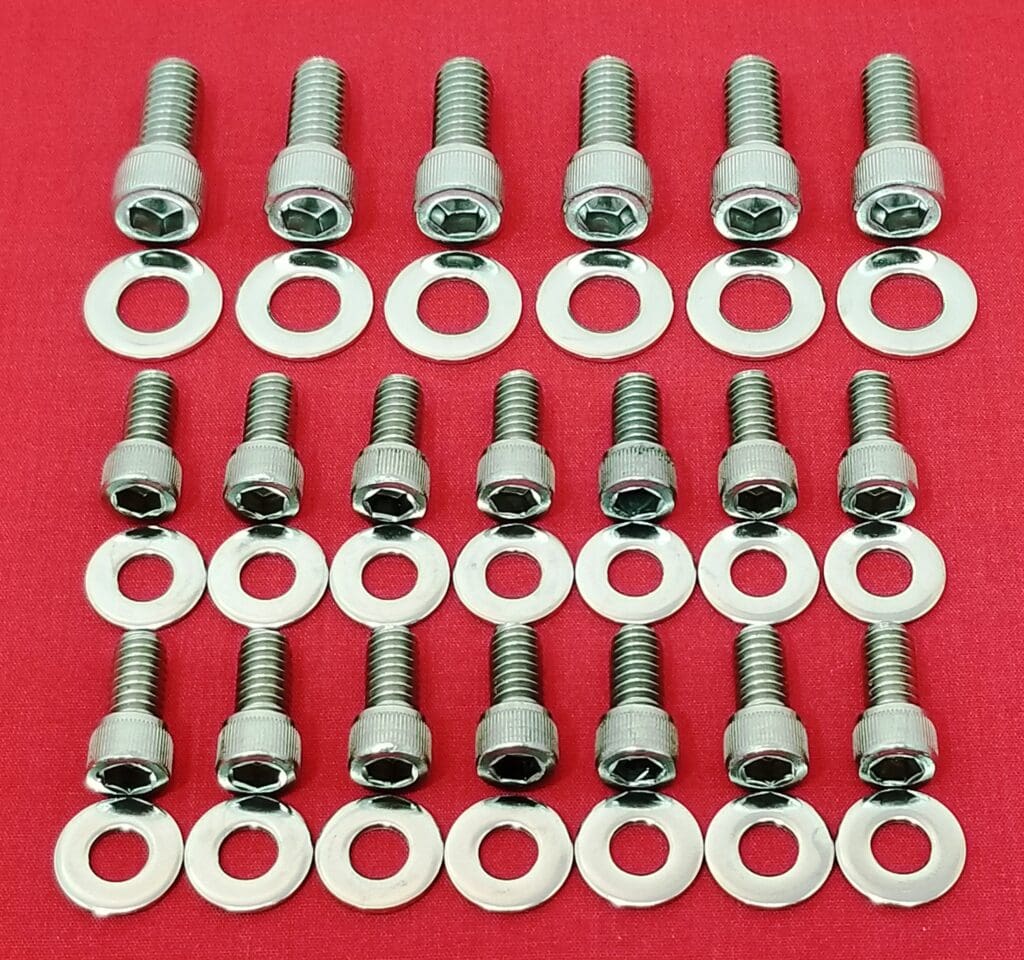 AMC JEEP 290 304 343 360 390 401 OIL PAN STAINLESS STEEL ALLEN BOLT KIT ...